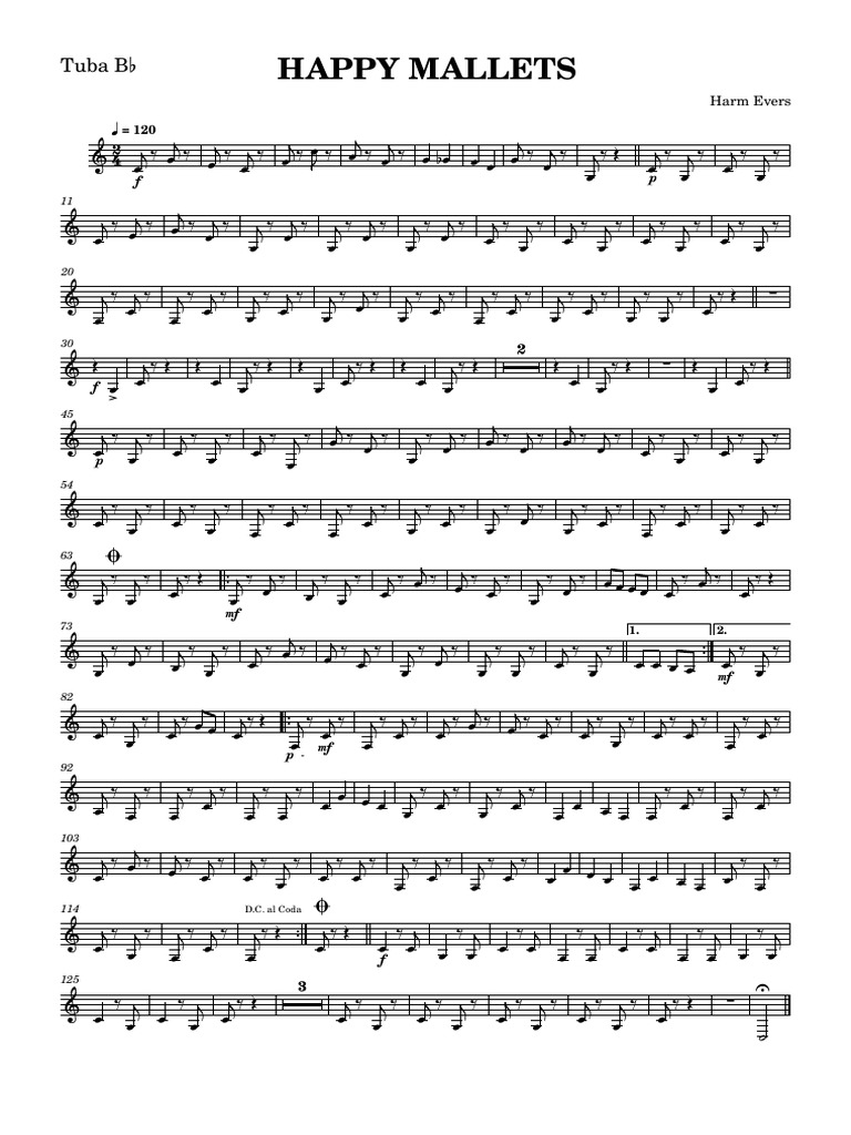 Happy - Mallets-Tuba em BB 02 | PDF