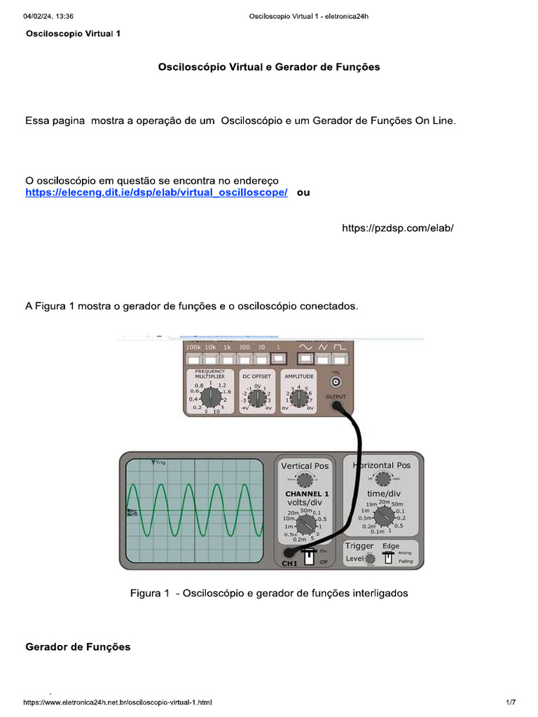 Manual Osciloscopio | PDF
