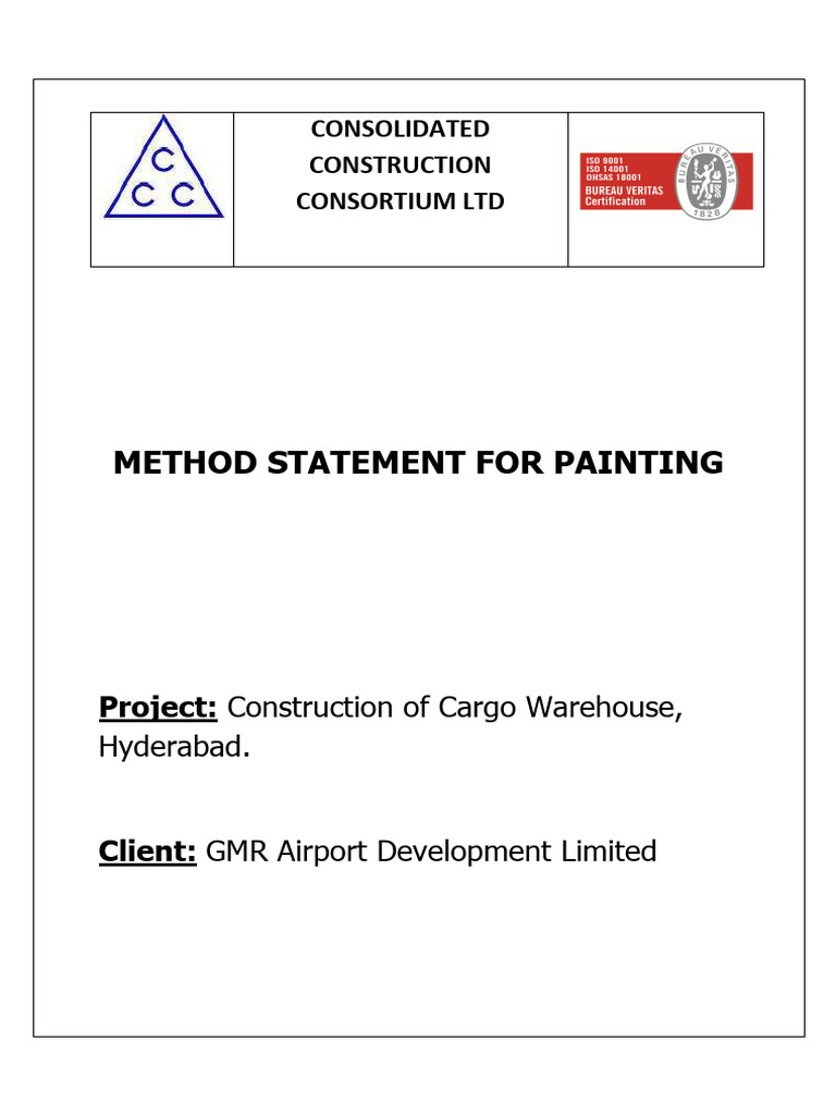 CCCL - Method Statement For Painting Work | PDF | Paint | Paintings