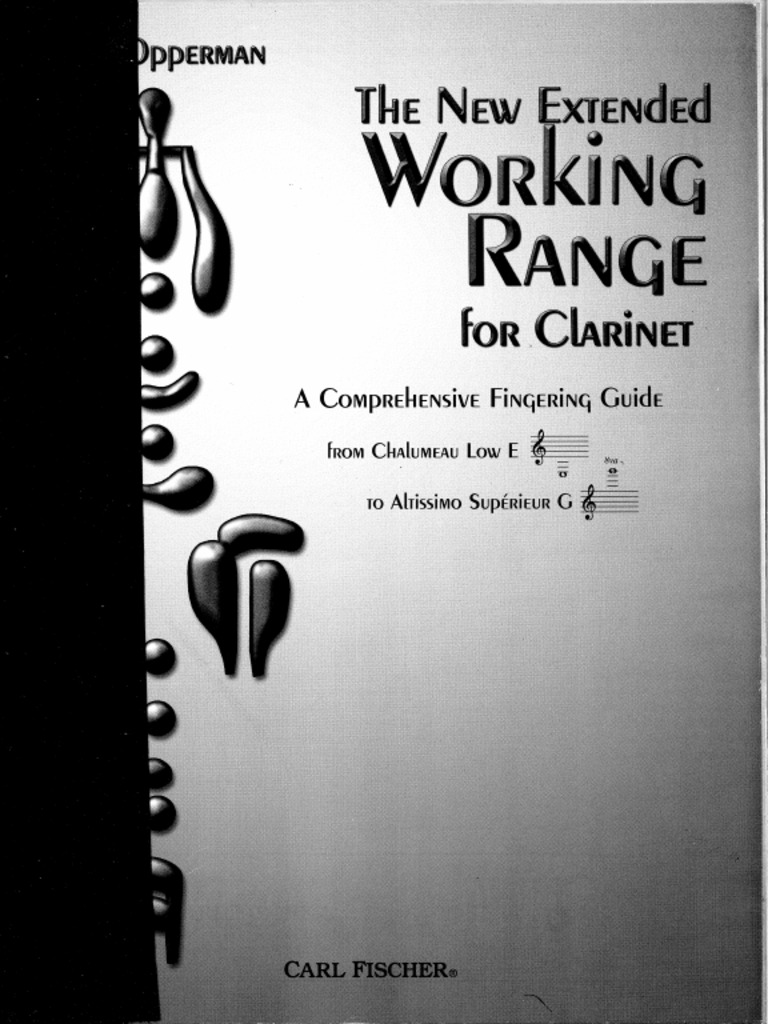 Opperman - The New Extended Working Range For Clarinet | PDF