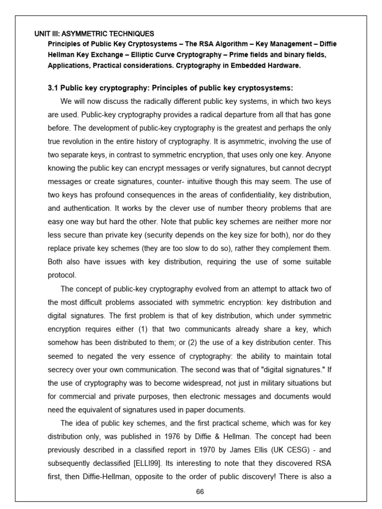 Unit Iiimc | PDF | Public Key Cryptography | Cryptography