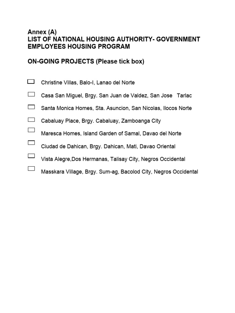 NHA - Application Form GEHP (Annex A) | PDF | Cooking, Food & Wine ...