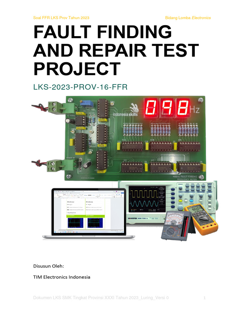 Soal FFR LKS Provinsi 2023 Elektronik | PDF | Sains & Matematika
