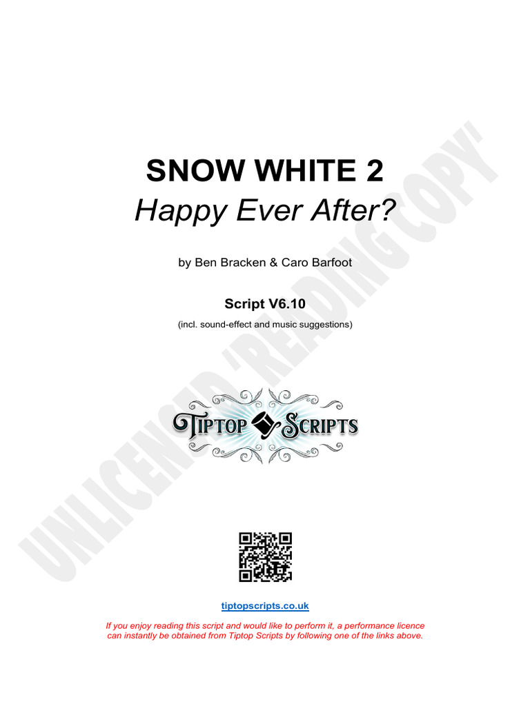 Snow White 2 Panto Script | PDF | Snow White