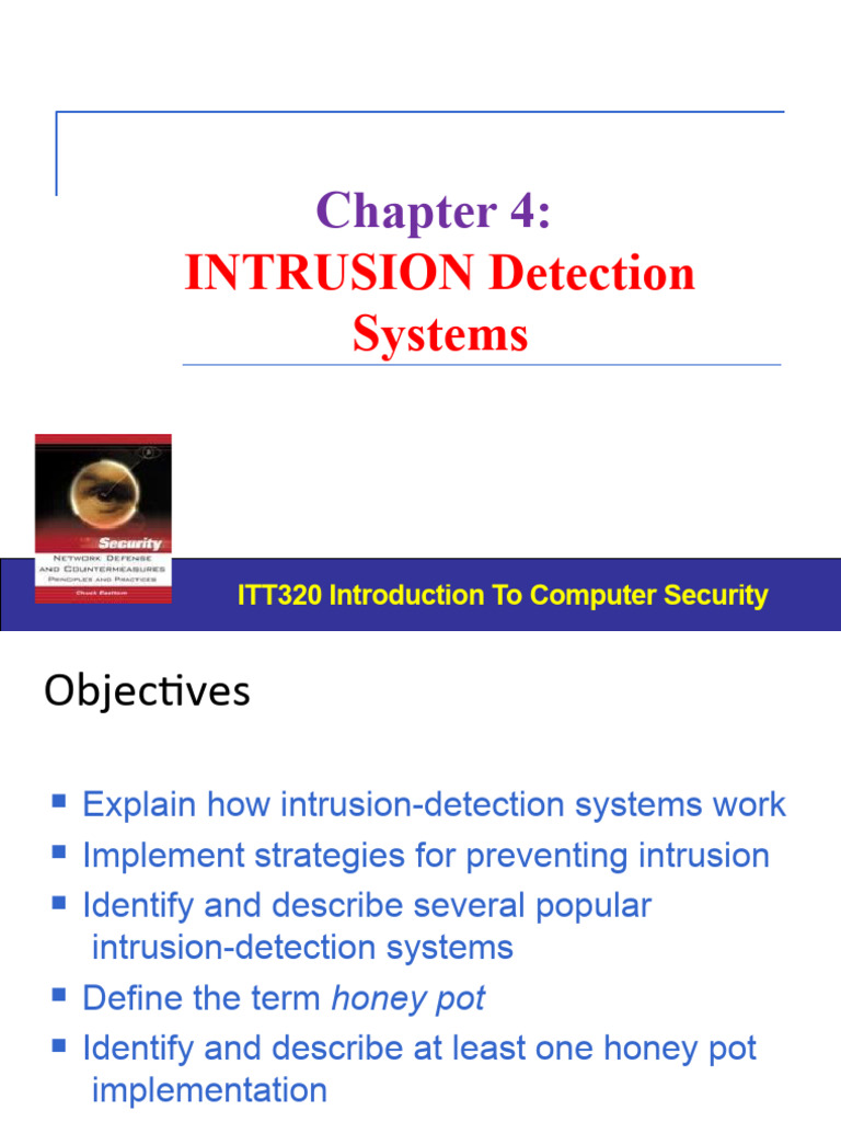 Chapter 04 - Intrusion Detection Systems | PDF | Crime Prevention ...