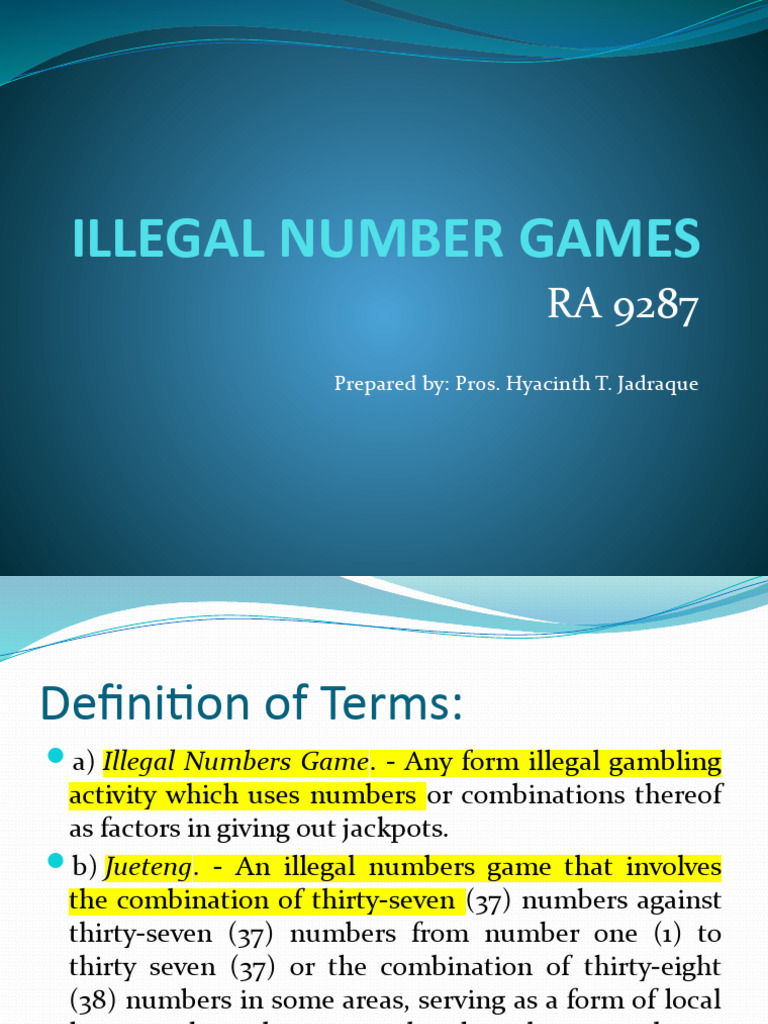 Illegal Number Games | PDF | Prosecutor | Crimes