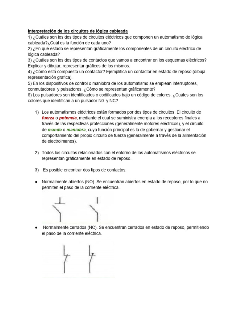 Interpretación de Los Circuitos de Lógica Cableada | Descargar gratis ...