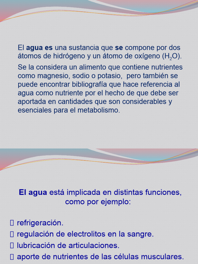 Agua | PDF | Agua | Nutrientes