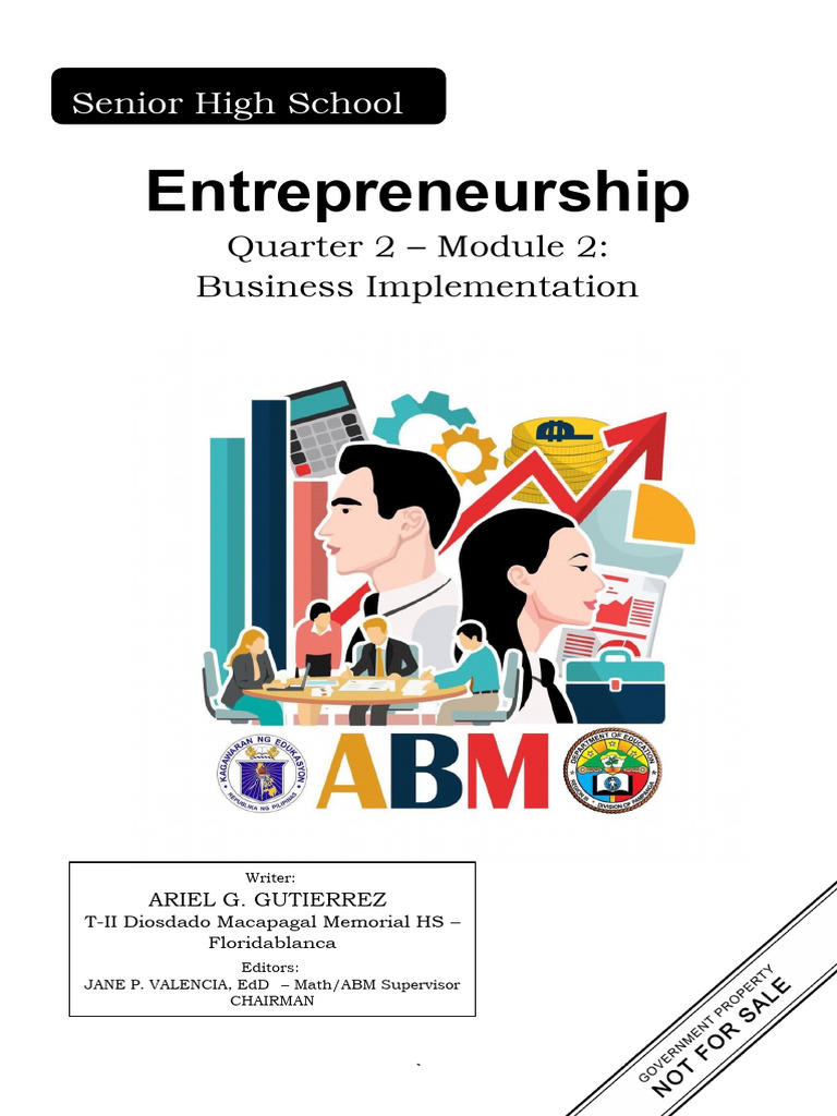 Q2 Entrepreneurship - Module 2 - Business Implementation | PDF | Partnership | Business