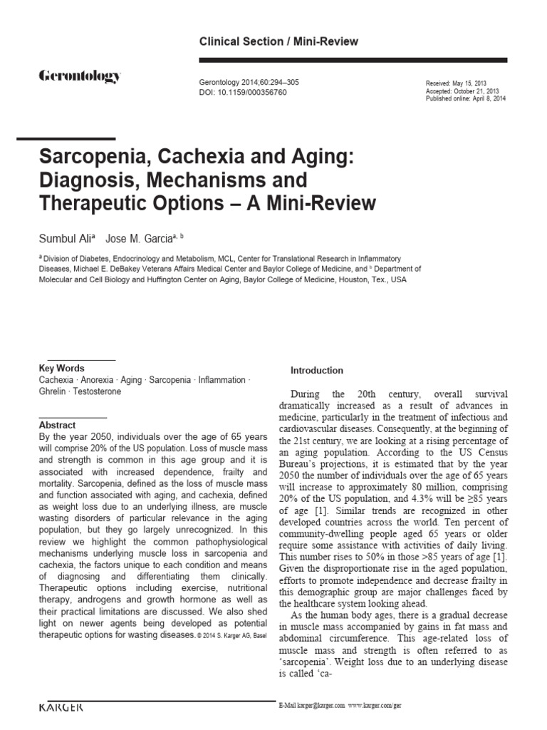 Cachexia | Download Free PDF | Protein Kinase B | Skeletal Muscle