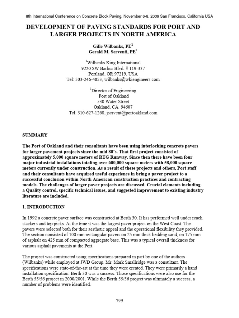 Paving Standards For Ports North America | Download Free PDF | Road ...