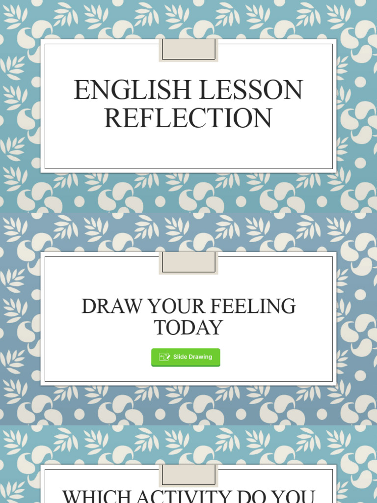 Student English Class Feedback | PDF