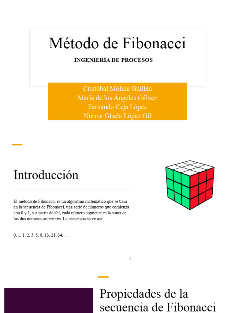 A Ing. Procesos Método de Fibonacci | PDF | Optimización Matemática | Matemáticas