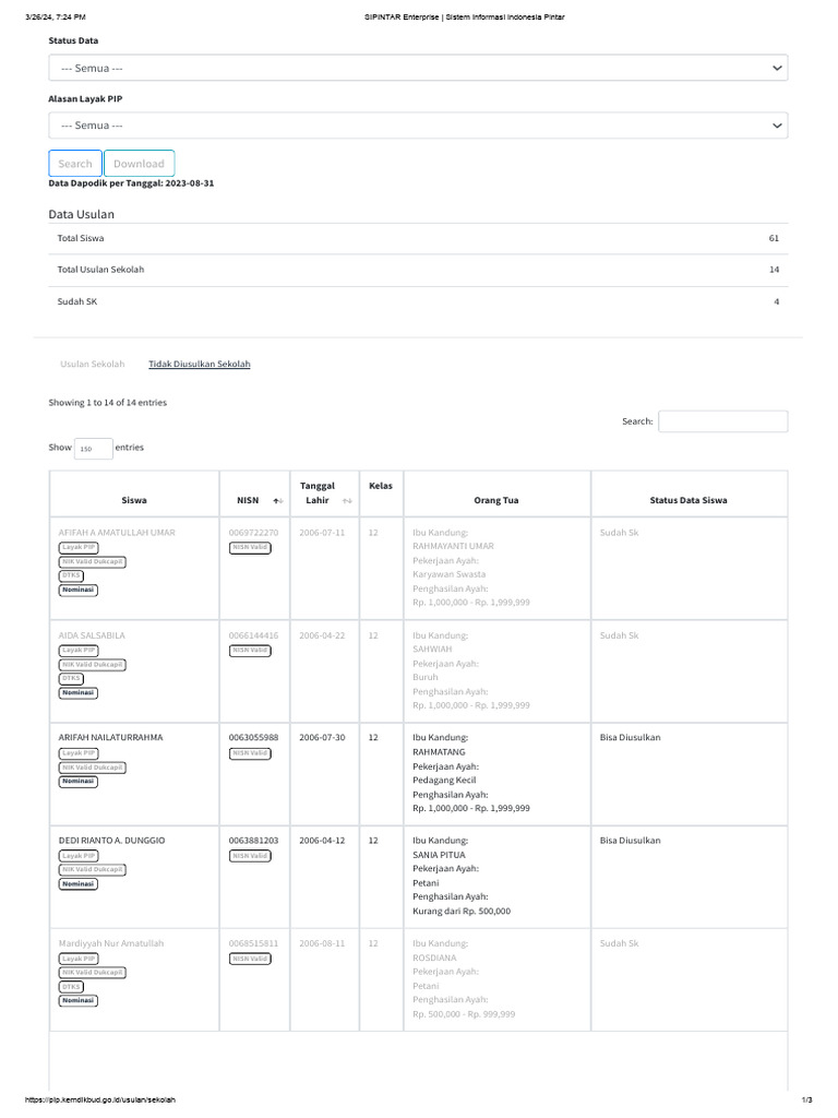 SIPINTAR Enterprise - Sistem Informasi Indonesia Pintar | PDF