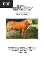 Contoh Proposal Permohonan Bantuan Ternak Sapi | PDF