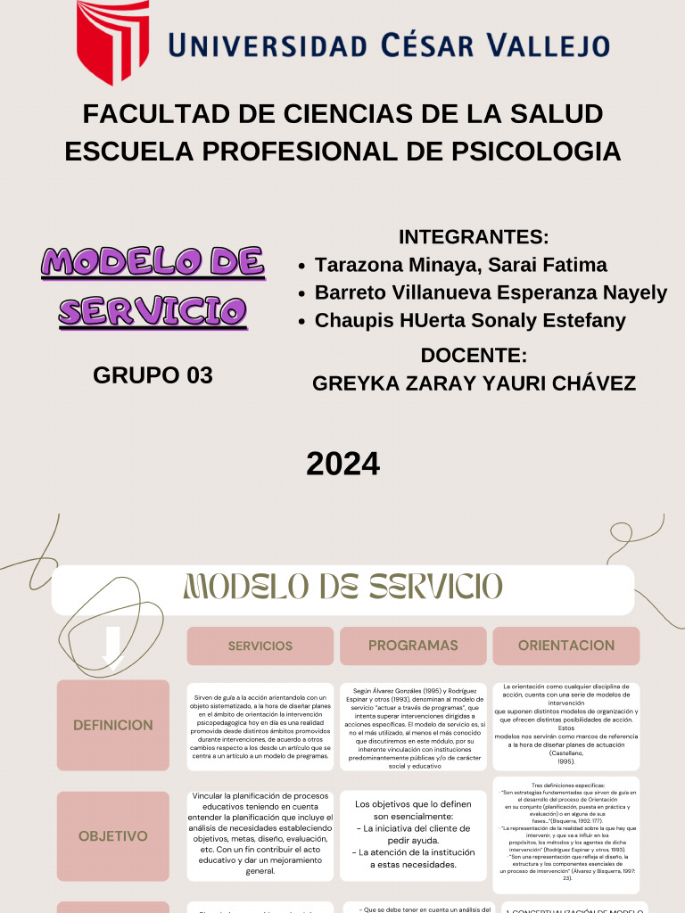 Modelo de Servicio | PDF