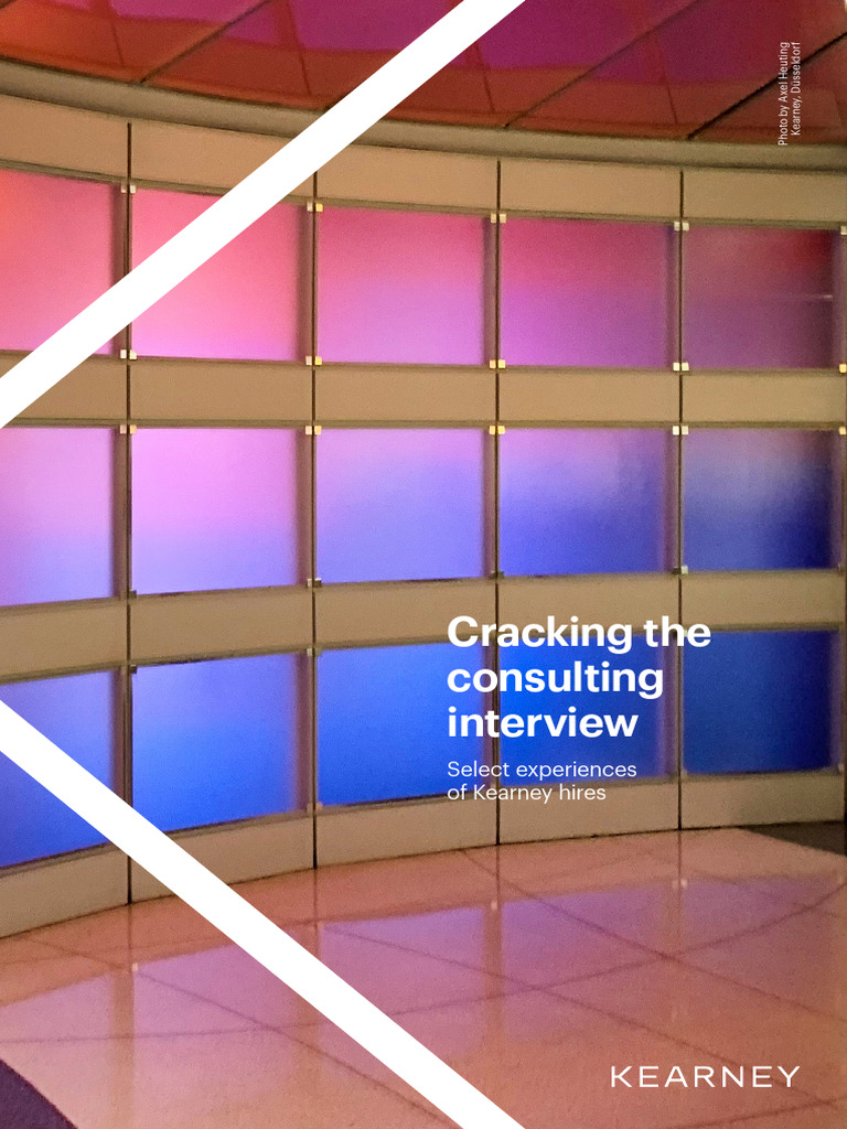 Kearney S Guide To Consulting Interviews Pdf Mergers And