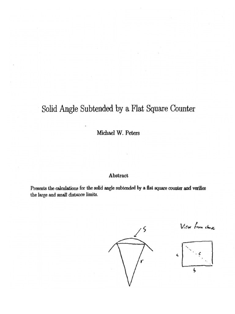Muon Solidangle | PDF