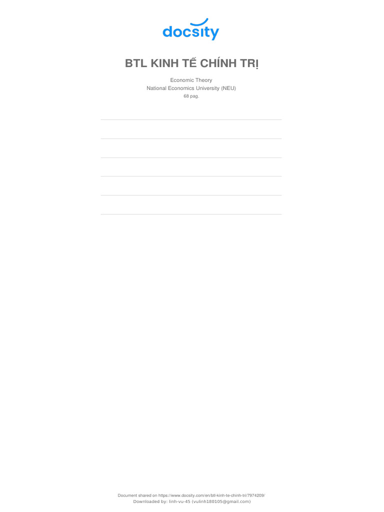 Docsity BTL Kinh Te Chinh Tri | PDF