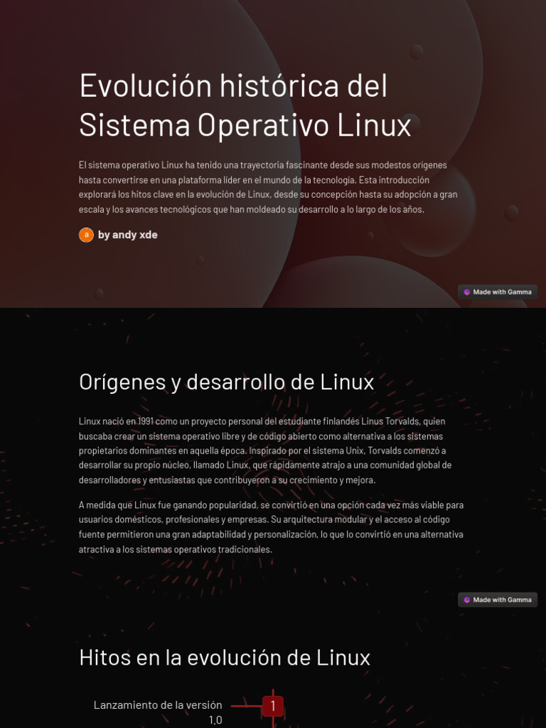 Evolucion Historica Del Sistema OperativoLinux | Descargar gratis PDF | Distribución de Linux ...