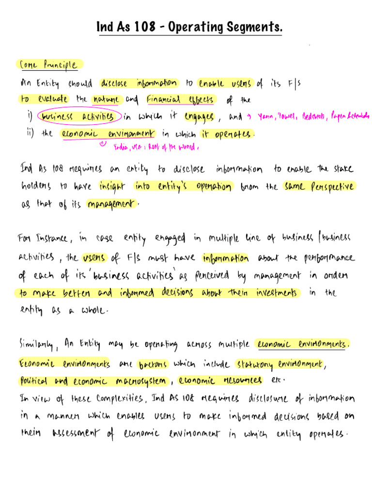 6.Ind As 108 Notes | PDF | Expense | Taxes