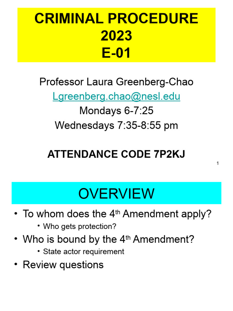 PP Class 2, Chap 4 2023 | PDF | Fourth Amendment To The United States ...