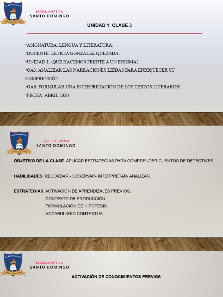 Clase 3 - 8° Lenguaje | PDF | Narración