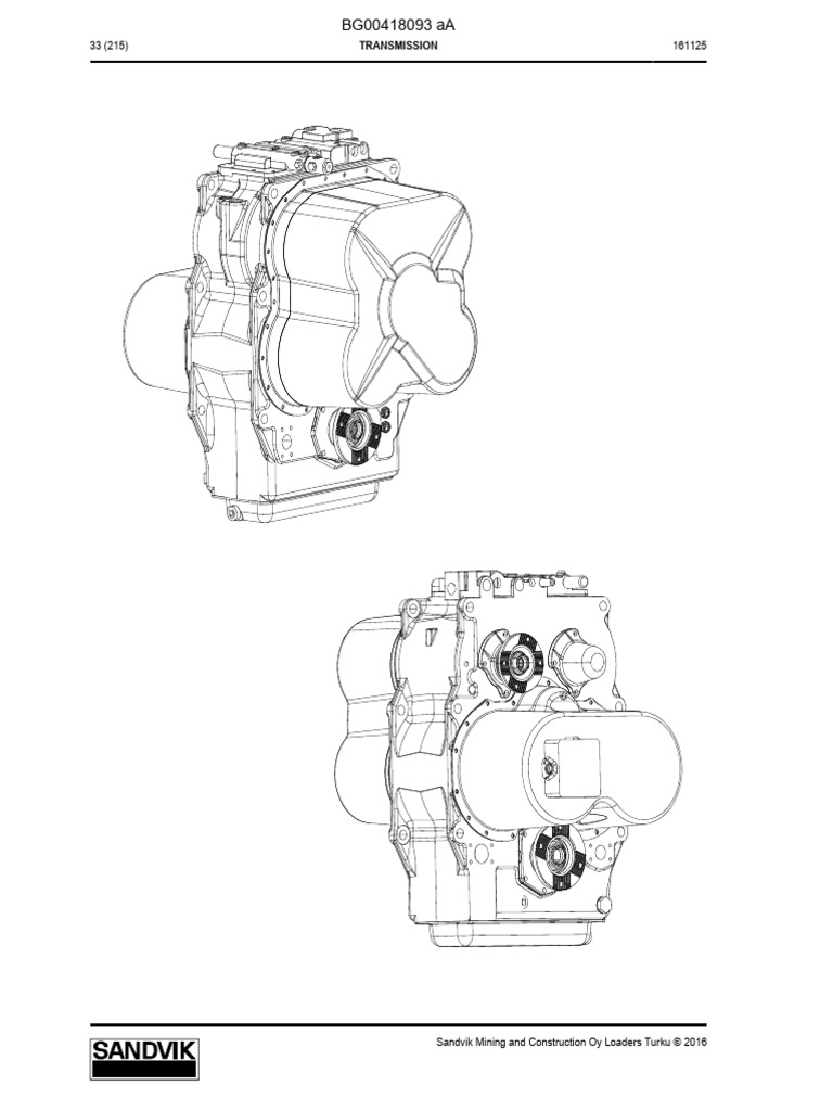 Sandvik Transmission Parts Manual | PDF | Clutch | Axle