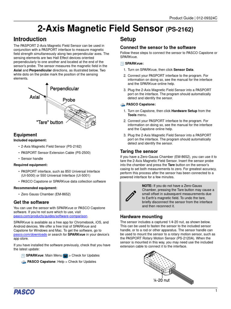 2-Axis Magnetic Field Sensor | PDF | Magnetometer | Operating System ...