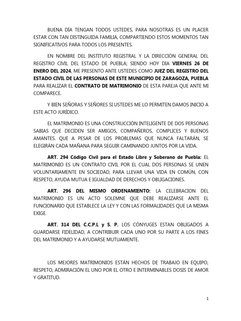 Protocolo de Boda Nuevo | Descargar gratis PDF | Matrimonio | Esposa