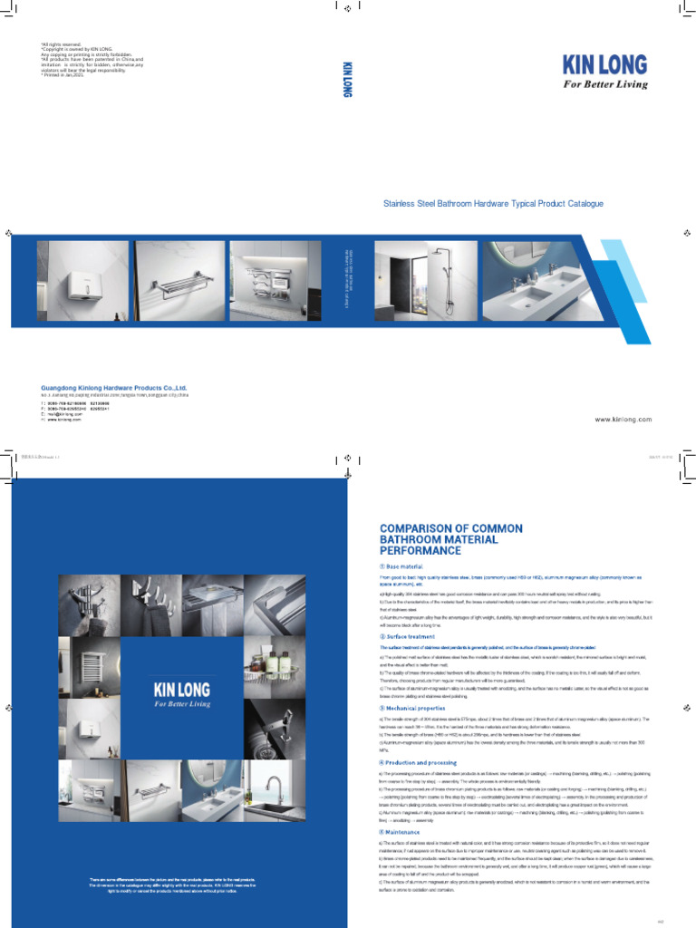 2022-Stainless Steel Bathroom Hardware Typical Product Catalogue | PDF ...