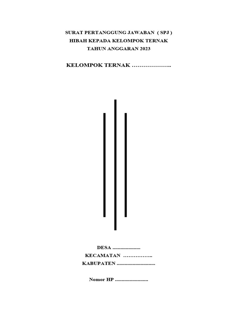 SPJ Hibah Kelompok Ternak 2023 | PDF