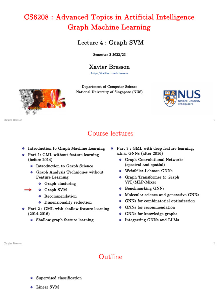 Lecture04 Graph SVM | PDF | Support Vector Machine | Machine Learning