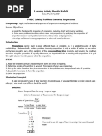 Ratio and Proportion Grade 6 | PDF