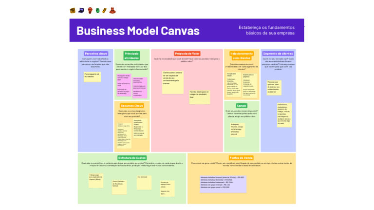 Business Model Canvas - Gabriel Almeida @gabrielproposito | PDF | Marketing | Economia de negócios