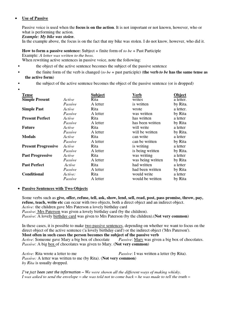 E1ec9-Passive Final | PDF | Semantic Units | Linguistic Typology