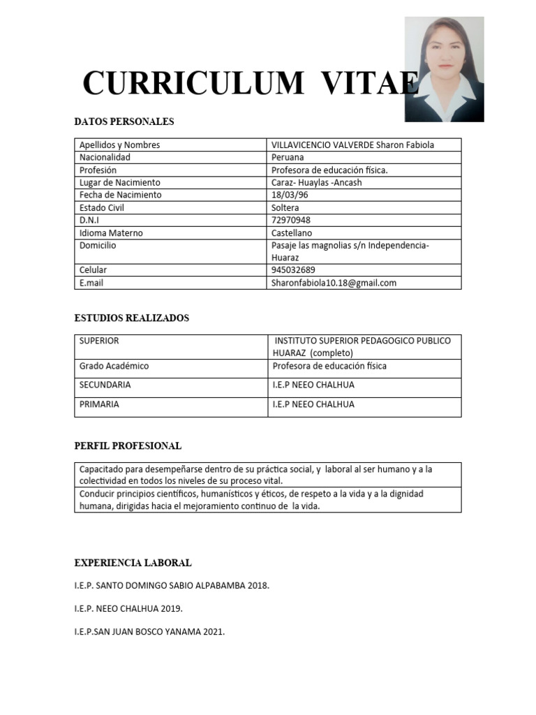 CV Sharon | PDF