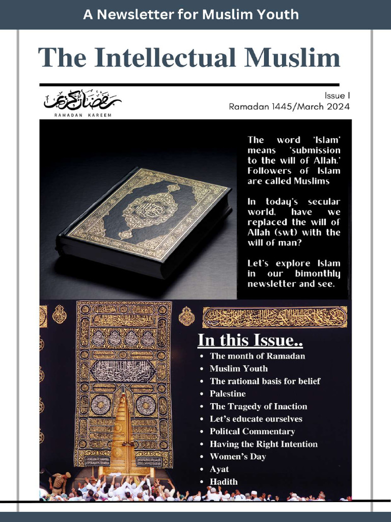 Intellectual Muslim Issue 1 | PDF