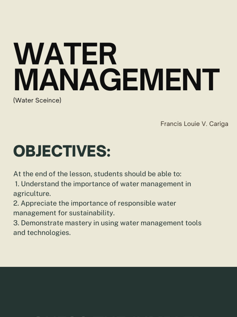 Water Management | PDF | Evapotranspiration | Humidity