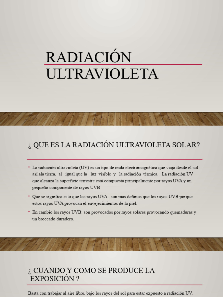 Efectos y Prevención de Radiación UV | PDF | Ultravioleta | Protector solar