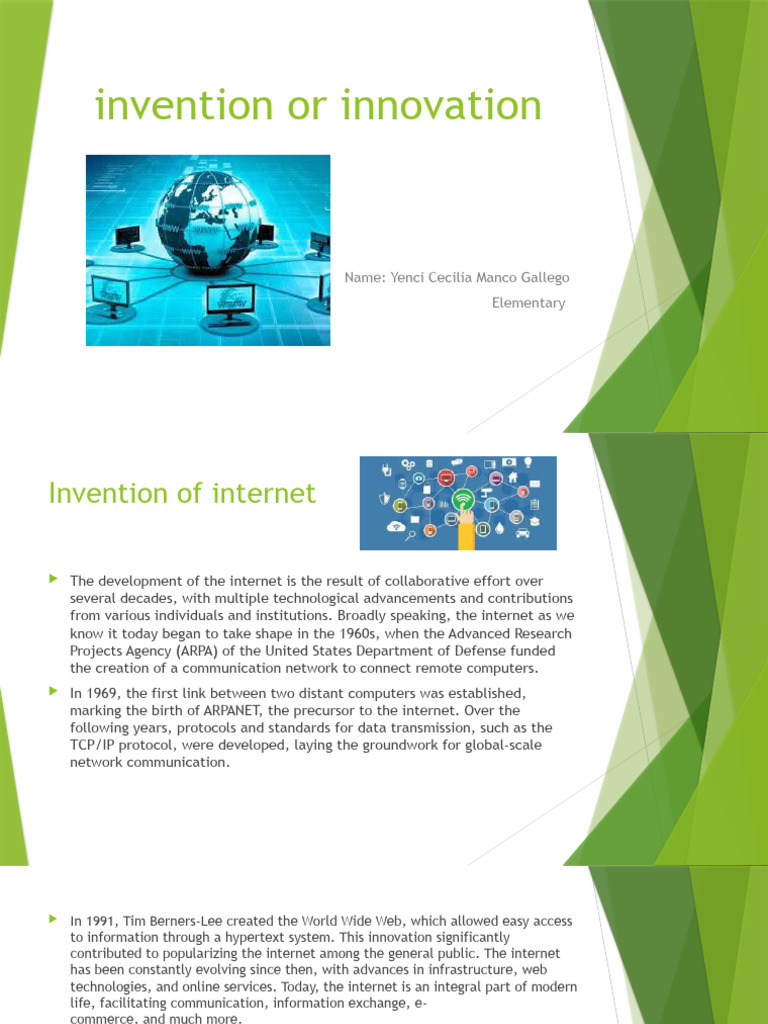 Invention or Innovation | PDF | Internet | Computer Network
