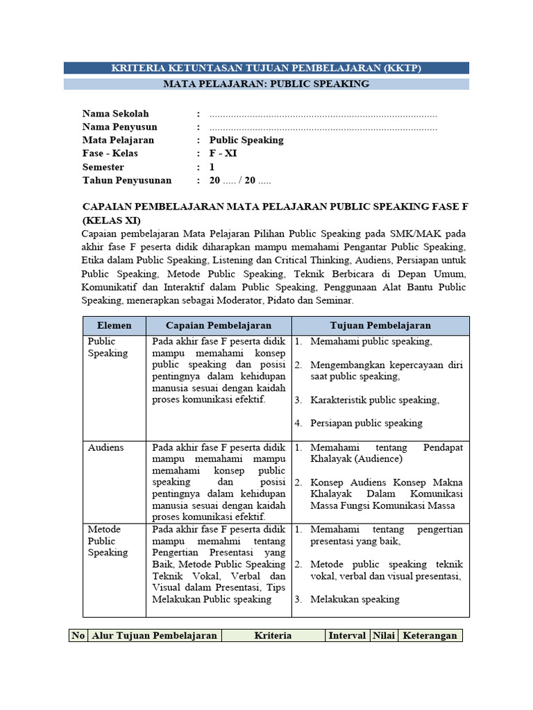Analisis Psikografi dalam Public Speaking | PDF