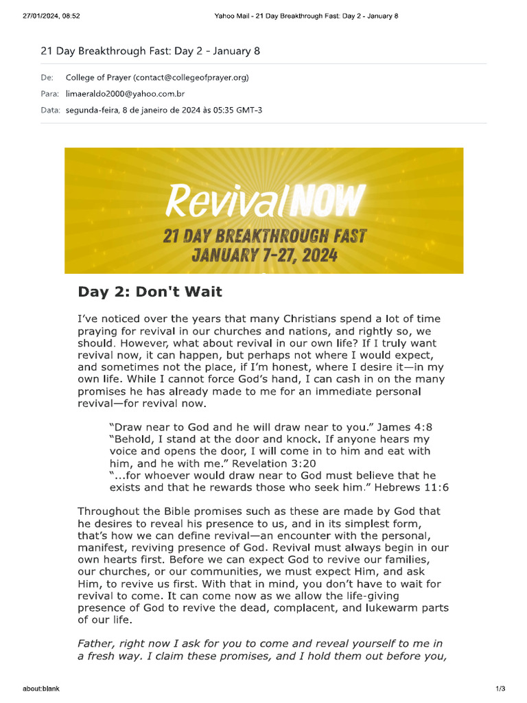 College of Prayer 2 | PDF