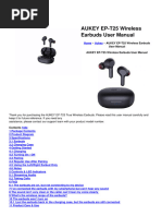 Tws Wireless Bluetooth Earbuds Manual | PDF | Headphones | Bluetooth