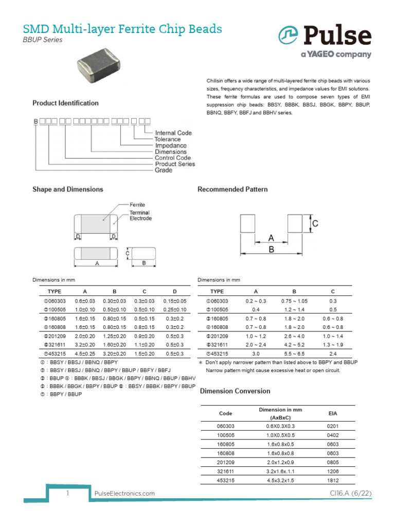 EMI Suppression Ferrite Beads Guide | PDF | Electronic Engineering ...