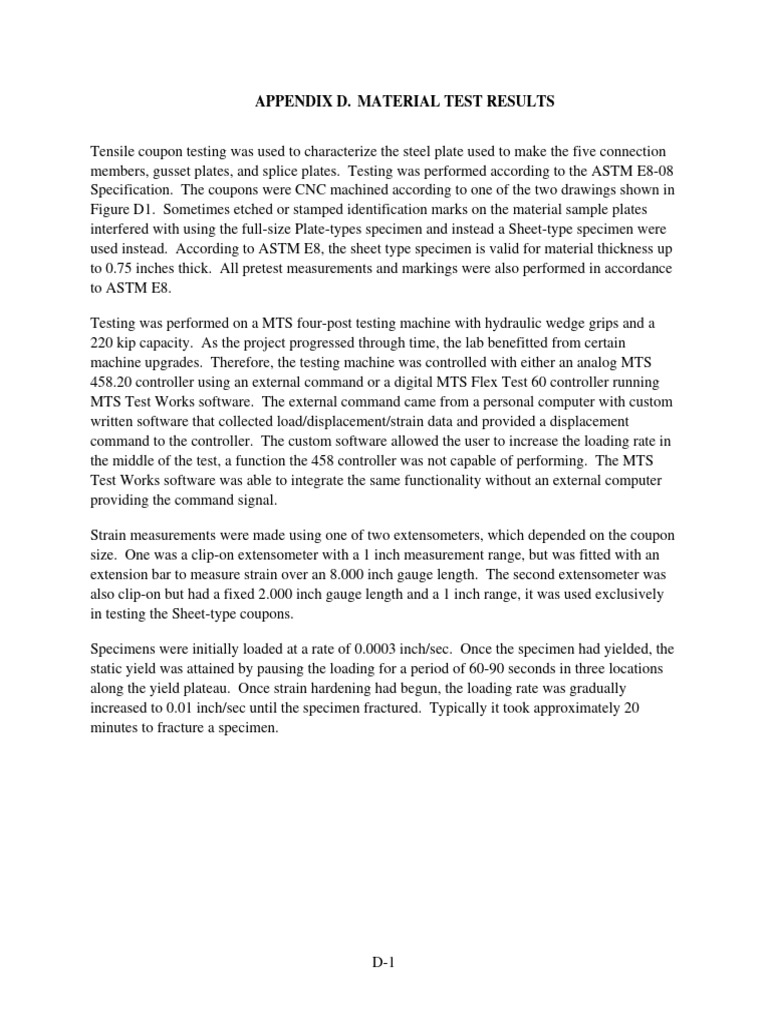 NCHRP w197AppendixD | PDF | Deformation (Engineering) | Yield (Engineering)