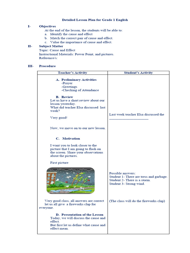 First Demo English 1 LP 1 | PDF | Causality | Cognition