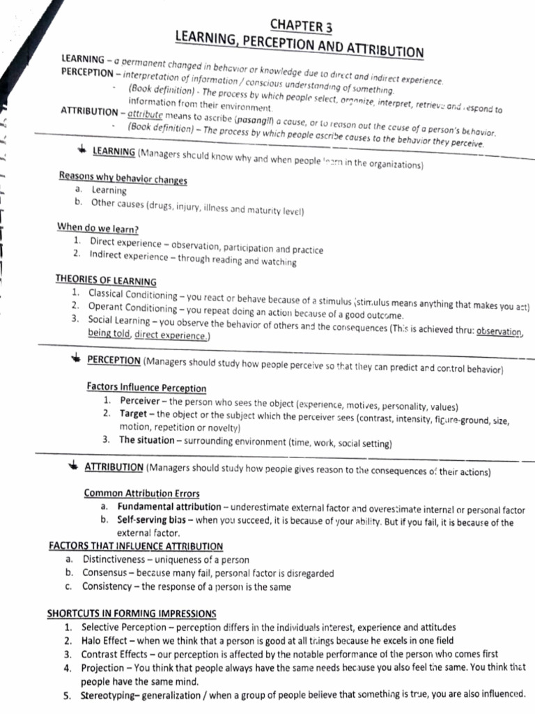 BA213 - Chapter3 Summary | PDF