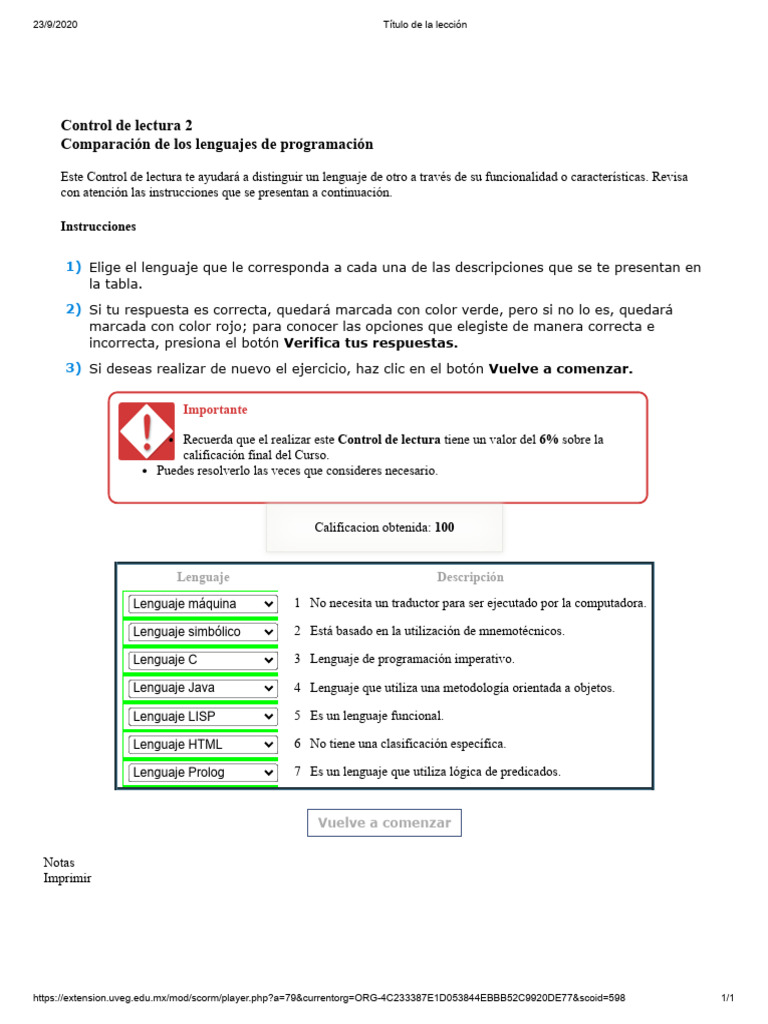 7.-Actividad Comparación de Los Lenguajes de Programación | PDF
