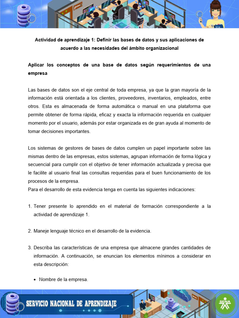Evidencia Protocolo Aplicar Conceptos Base Datos Segun Requerimientos Empresa | Descargar gratis ...